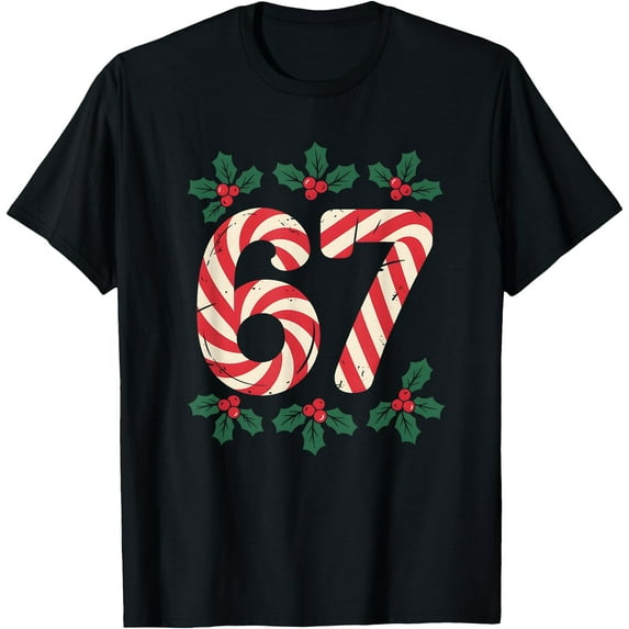 67 Number Christmas Six Seven Meme T-Shirt Tee - Walmart.com