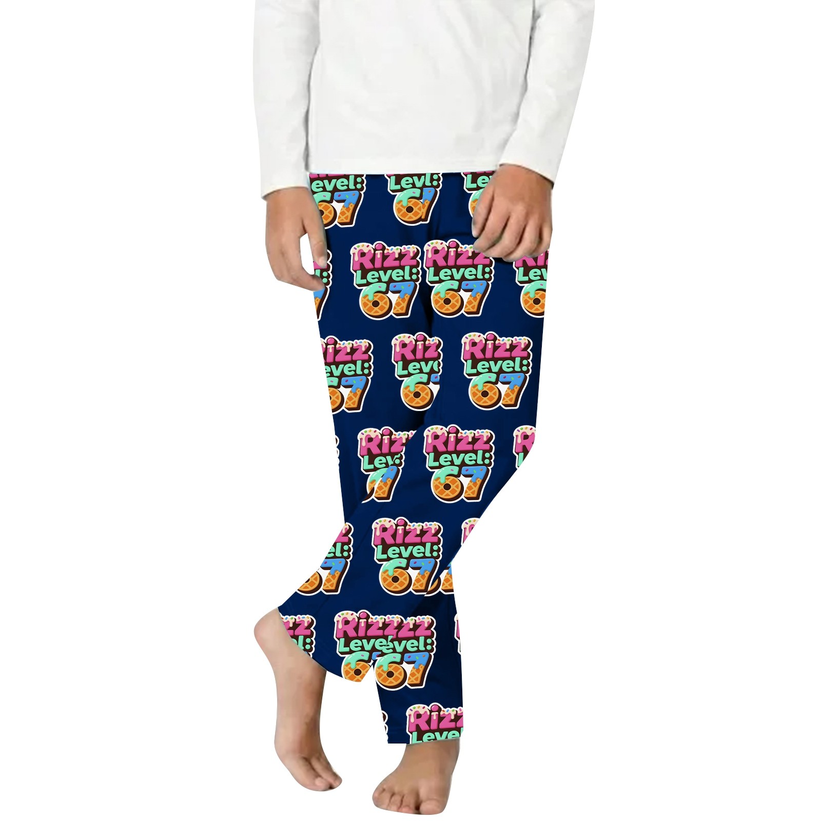 67 Pajama Pants Girls Boys Funny Pants 6 7 Meme Lounge Kid Holiday ...