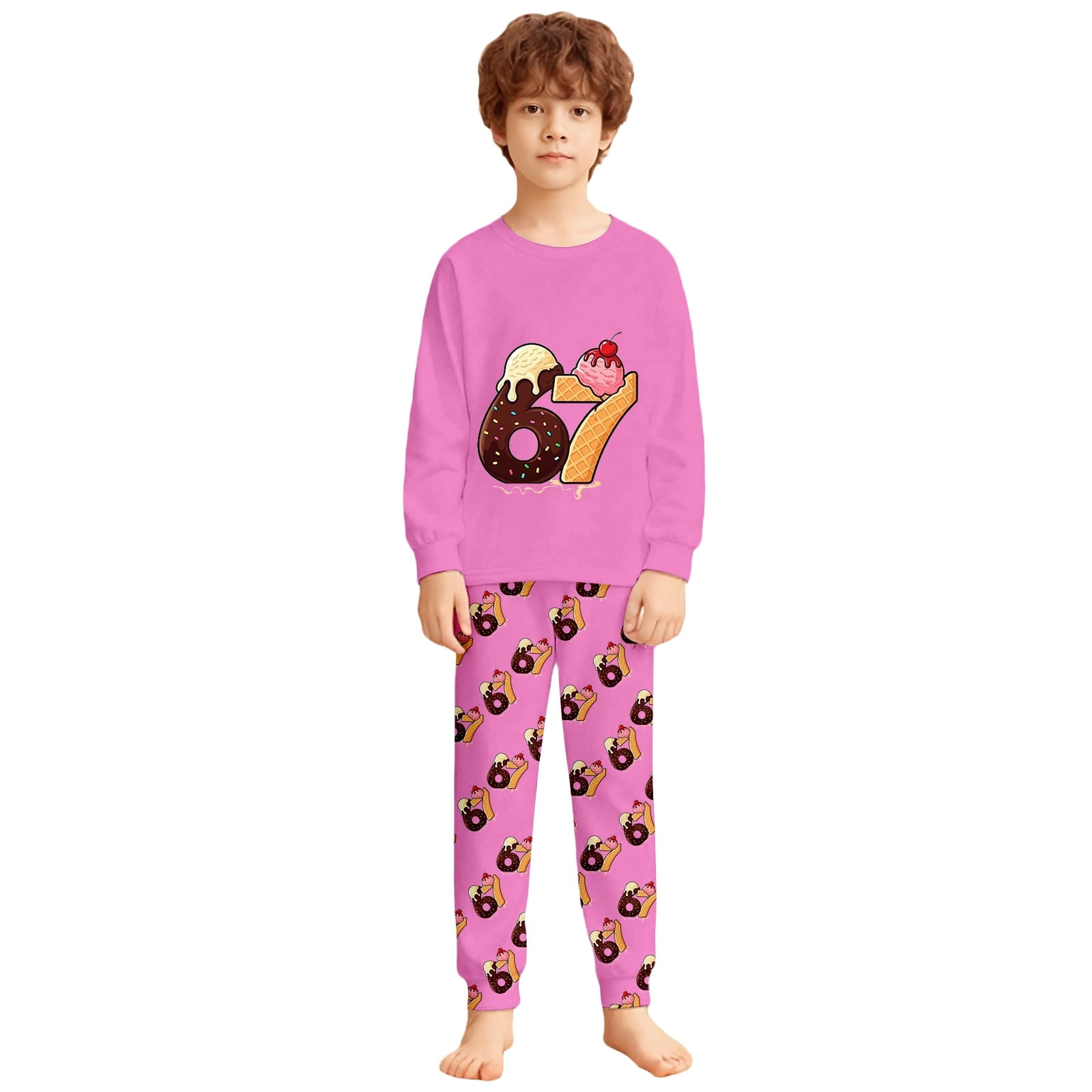 67 Pajamas For Kids Boys And Girls Chocolate Drips Print Shirt And ...