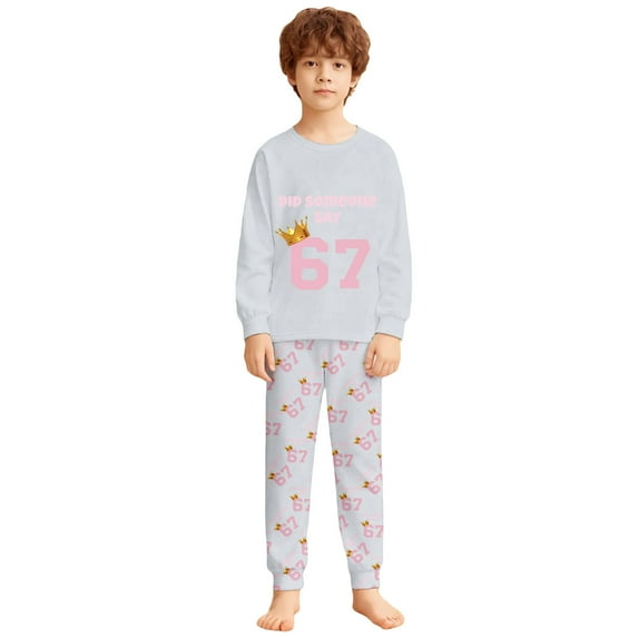 67 Pajamas Sets For Kids Six Seven 6 7 Didi Someone Say Print Long ...