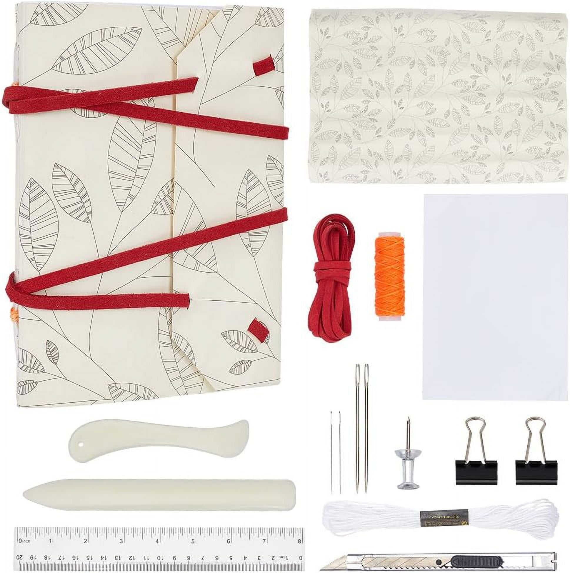 67 Pcs Bookbinding Kit for Beginners Bookbinding Notebook Making Kit ...