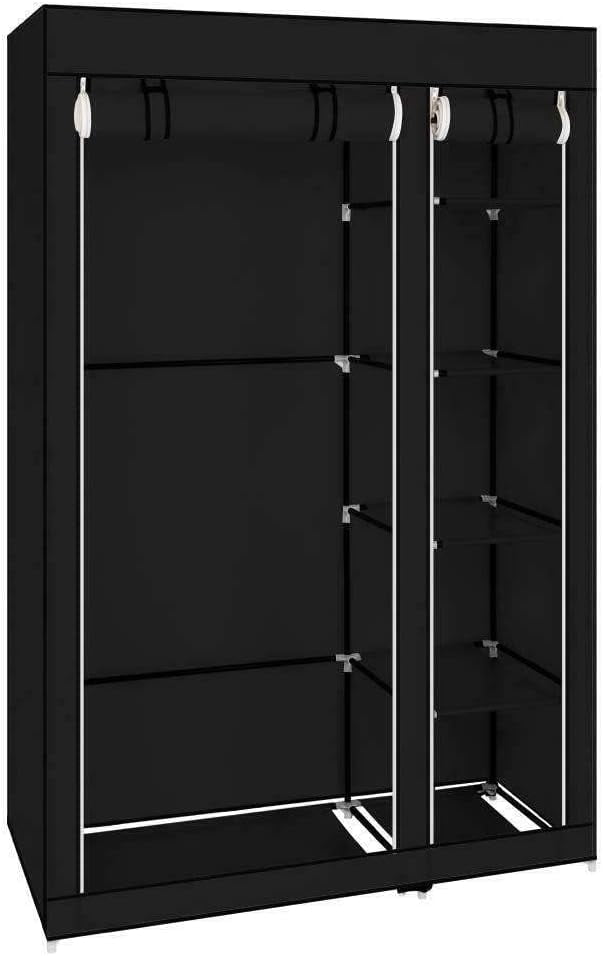67" Portable Closet Wardrobe Clothes Rack Storage Organizer with Shelf ...