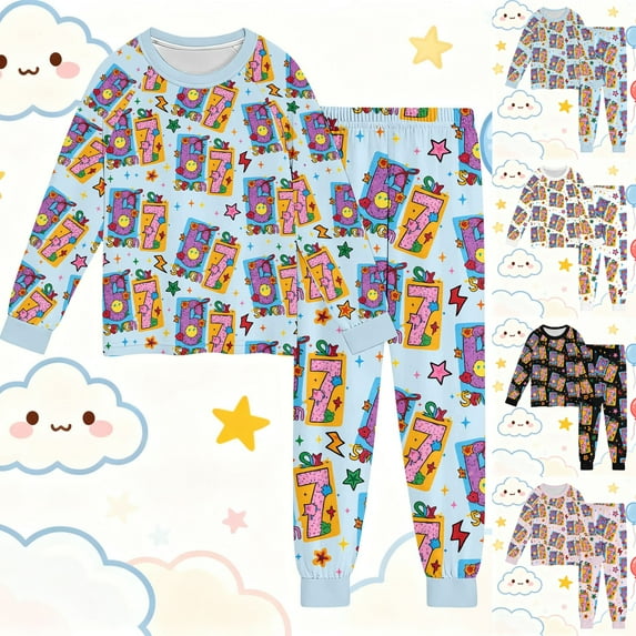 67 Print Girls Sweatsuits Long Sleeve Sweatshirt Pant Casual ...