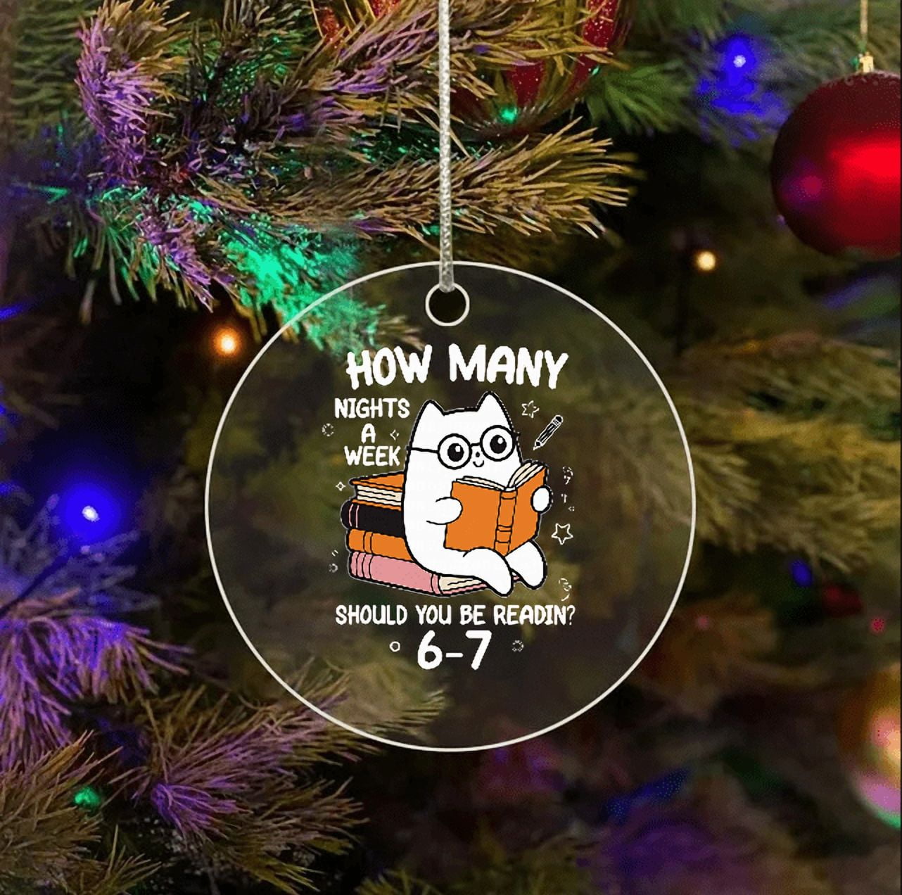 67 Reading School Librarian Teacher Brainrot Joke Ornament, Home ...