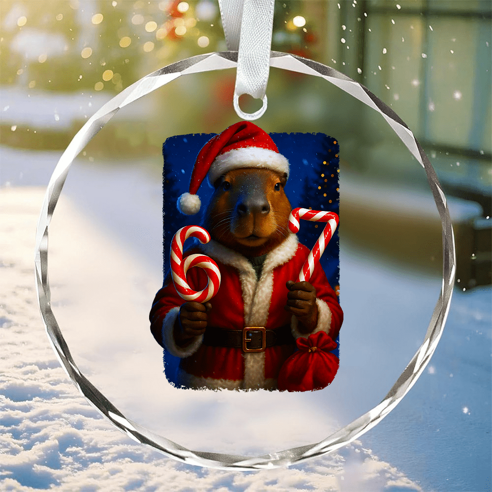 67 Santa Capybara Six Seven Ironic Ornament Home Decoration, Crystal ...