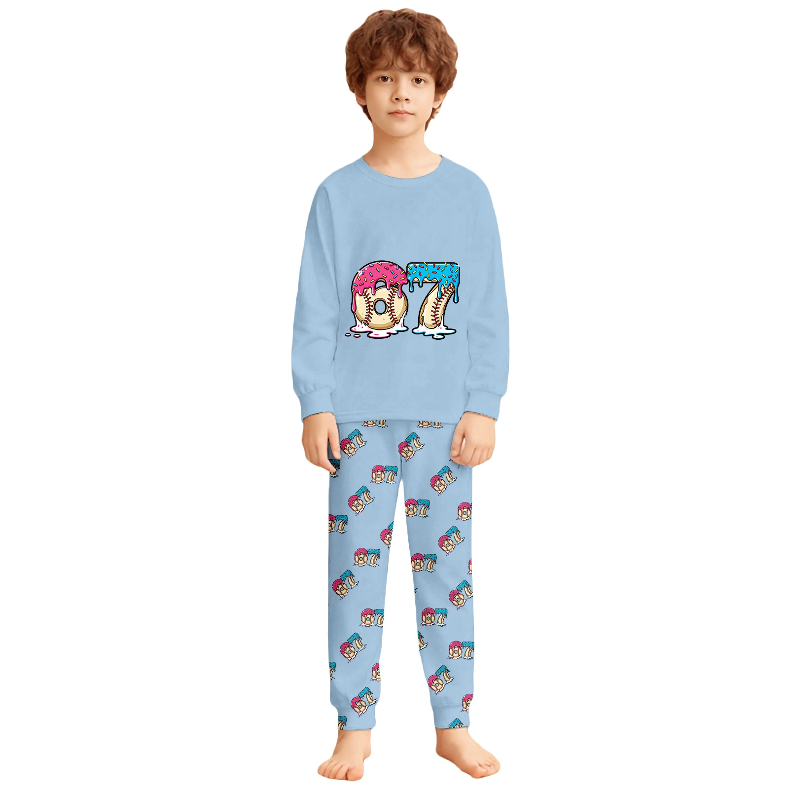 67 Shirt And Pants Set Ice Cream Drip Print 6 7 Top Tshirt 2Pcs Clothes ...