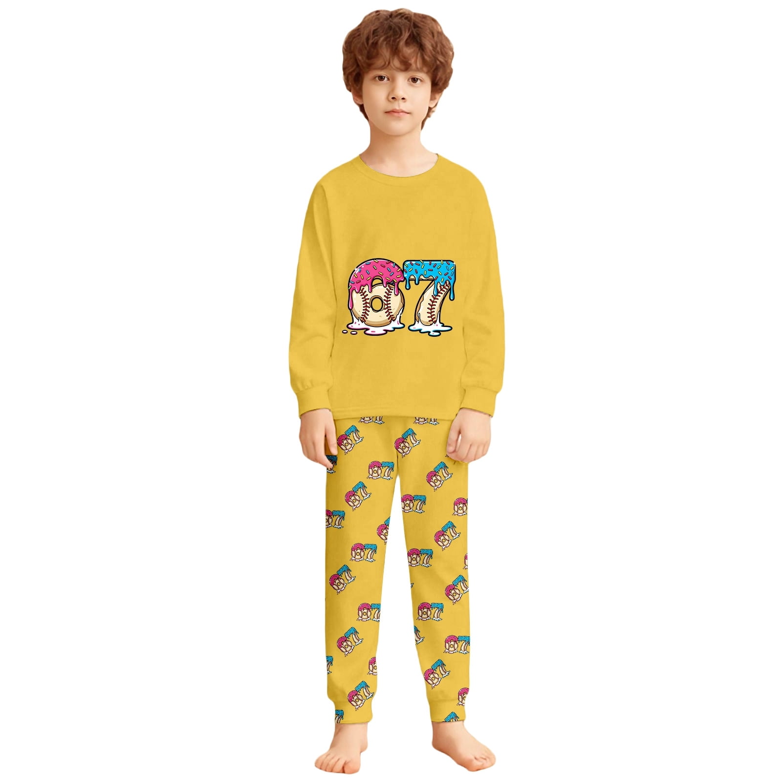 67 Shirt And Pants Set Ice Cream Drip Print 6 7 Top Tshirt 2Pcs Clothes ...