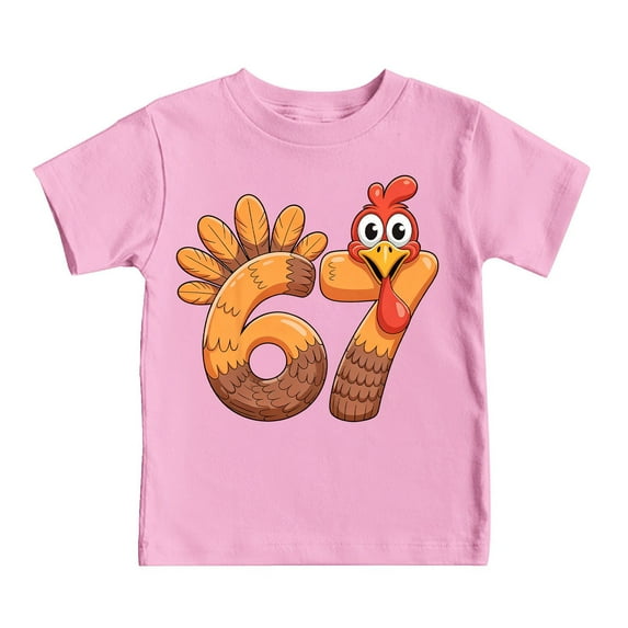 67 Shirt Kids , Toddler T Shirt Crewneck Short Sleeve 6 7 Meme ...