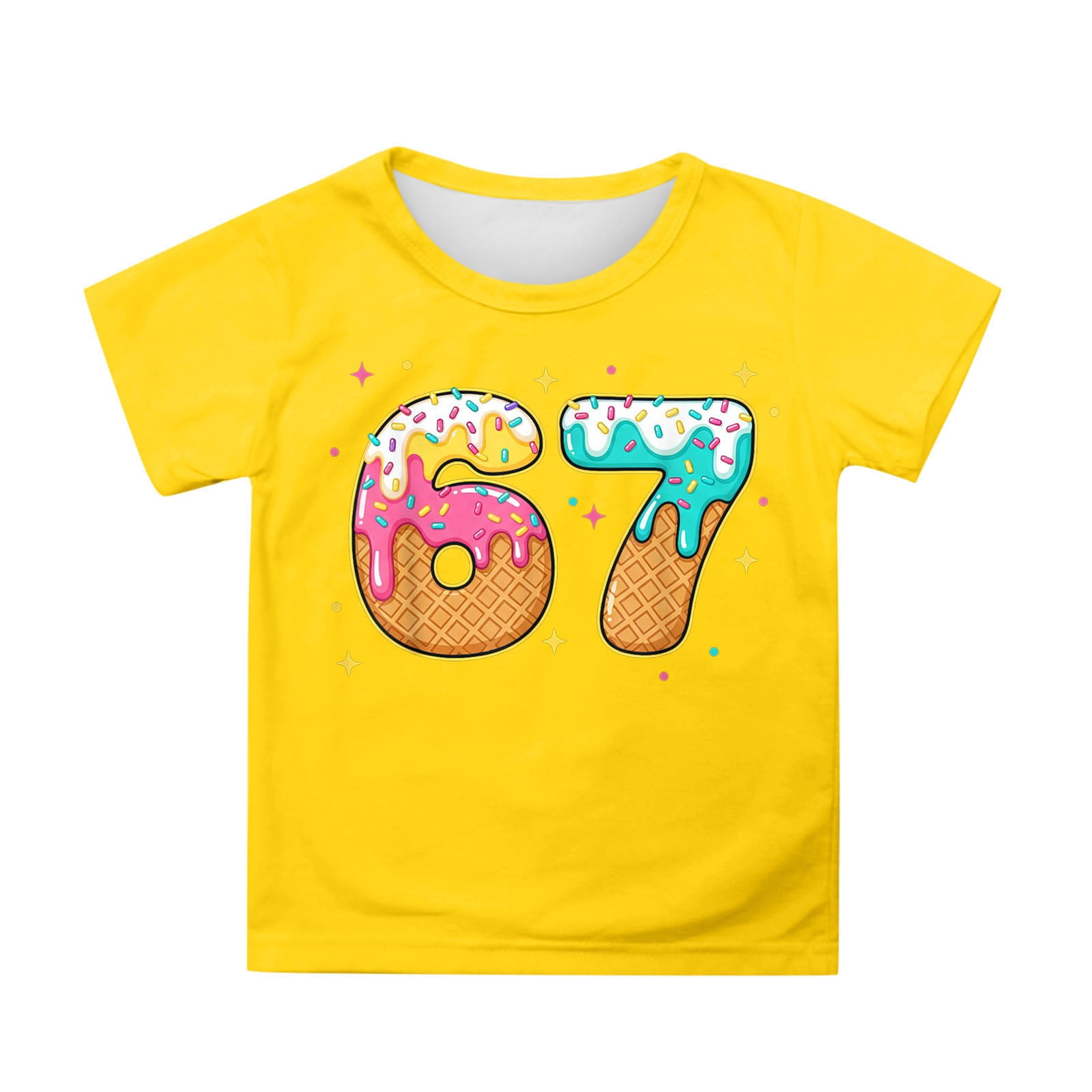 67 Shirt Meme , Kids T Shirt Crewneck Short Sleeve 6 7 Meme Vacation ...