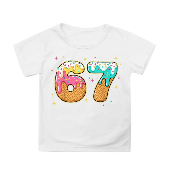 67 Shirt Meme , T Shirts for Kids Boys Crewneck Short Sleeve 6 7 Meme ...