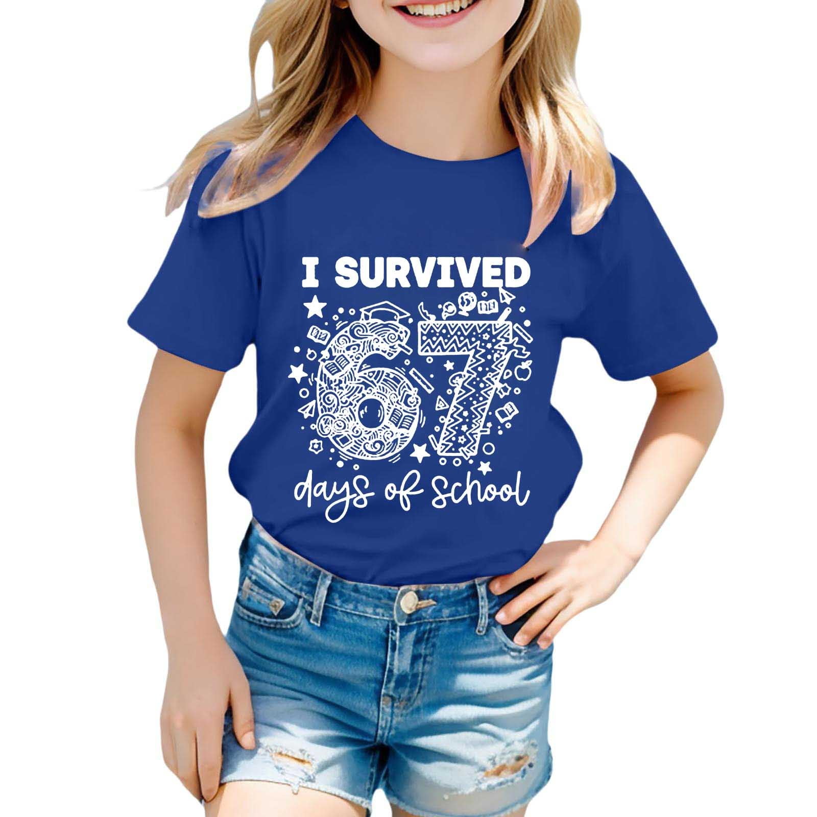 67 Shirt Youth , Kids T Shirts Crew Neck Y2k T Shirt Short Sleeve 6 7 ...