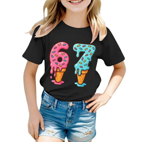 67 Shirt Youth , Kids Tshirts Boys Crew Neck Y2k T Shirt Short Sleeve 6 ...