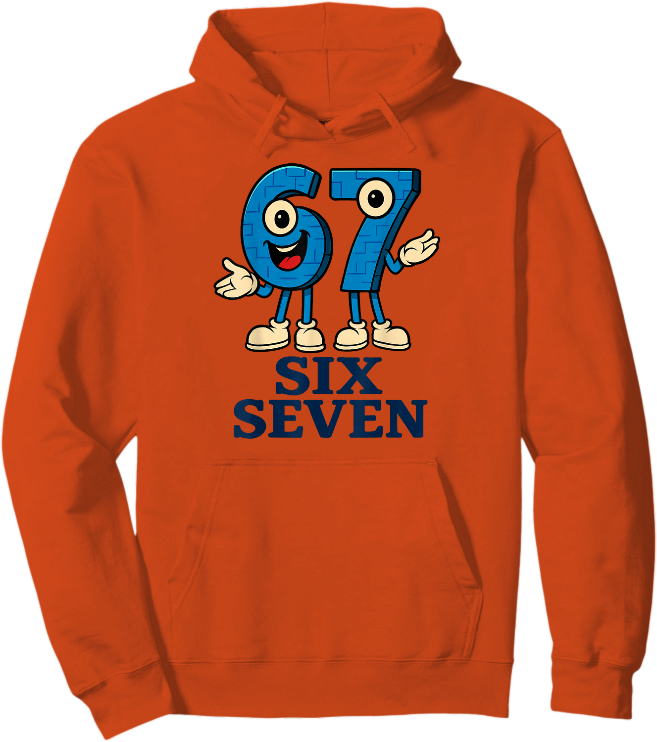 67 Six Seven 6-7 - Funny Italian Brainrot Kids Gaming Hoodie ,Full ...