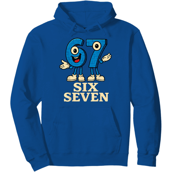 67 Six Seven 6-7 - Funny Italian Brainrot Kids Gaming Meme Hoodie ,Full ...