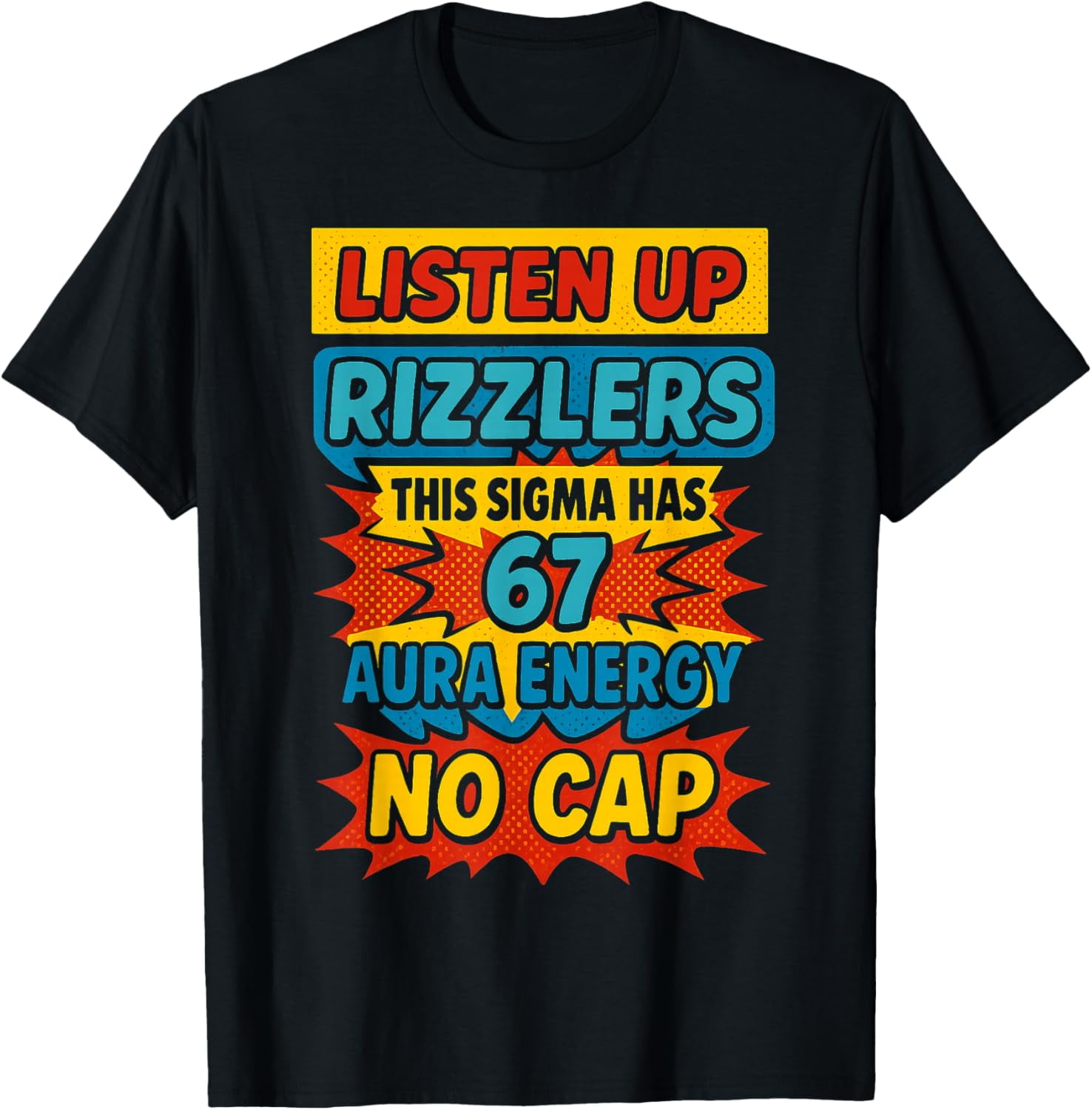 67 Six Seven 6 7 Meme Design Funny 6 7 Sigma Rizzlers Meme T-Shirt ...