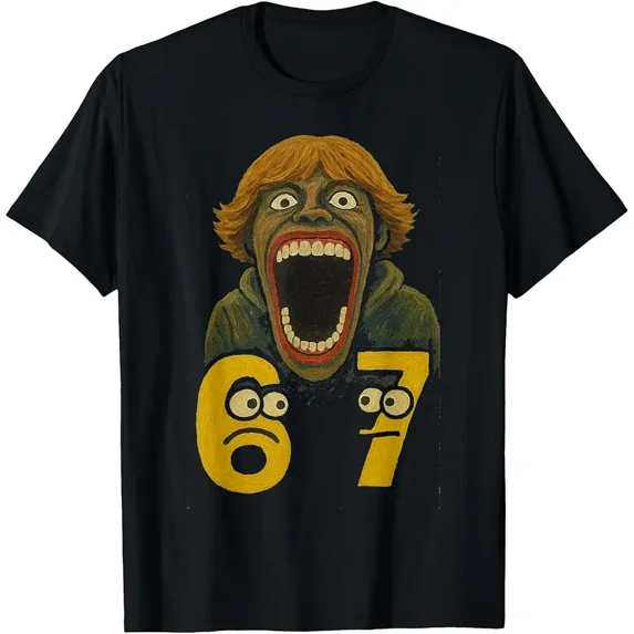 67 Six Seven 6 7 Meme Design Funny 6 7 T-Shirt - Walmart.com