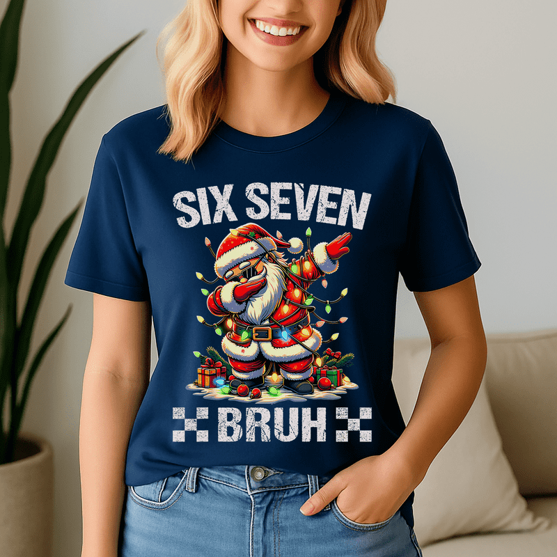 67 Six Seven Burh Christmas, Funny Christmas TShirt, Santa Shirt ...