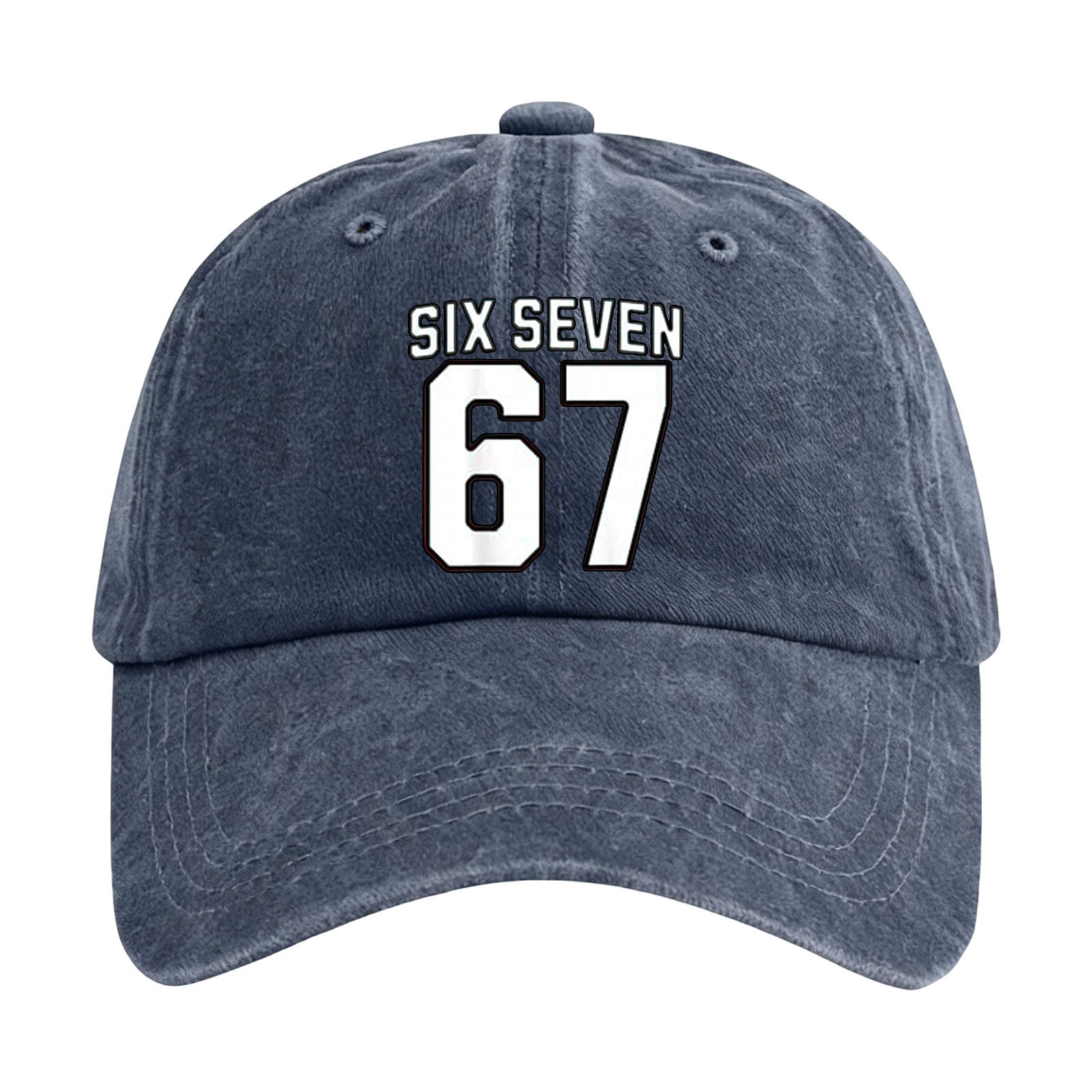 67 Six Seven Letter Hat For Adult Unisex Baseball Caps Casual Washed ...