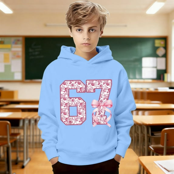 67 Six Seven Letter Hoodies Sweatshirts For Kids Hoodies Sweatshirts ...