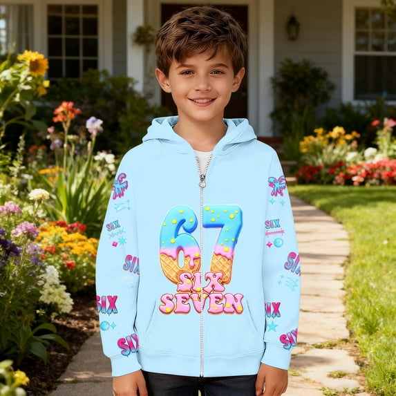 67 Six Seven Letter Hoodies Sweatshirts For Kids Hoodies Sweatshirts ...
