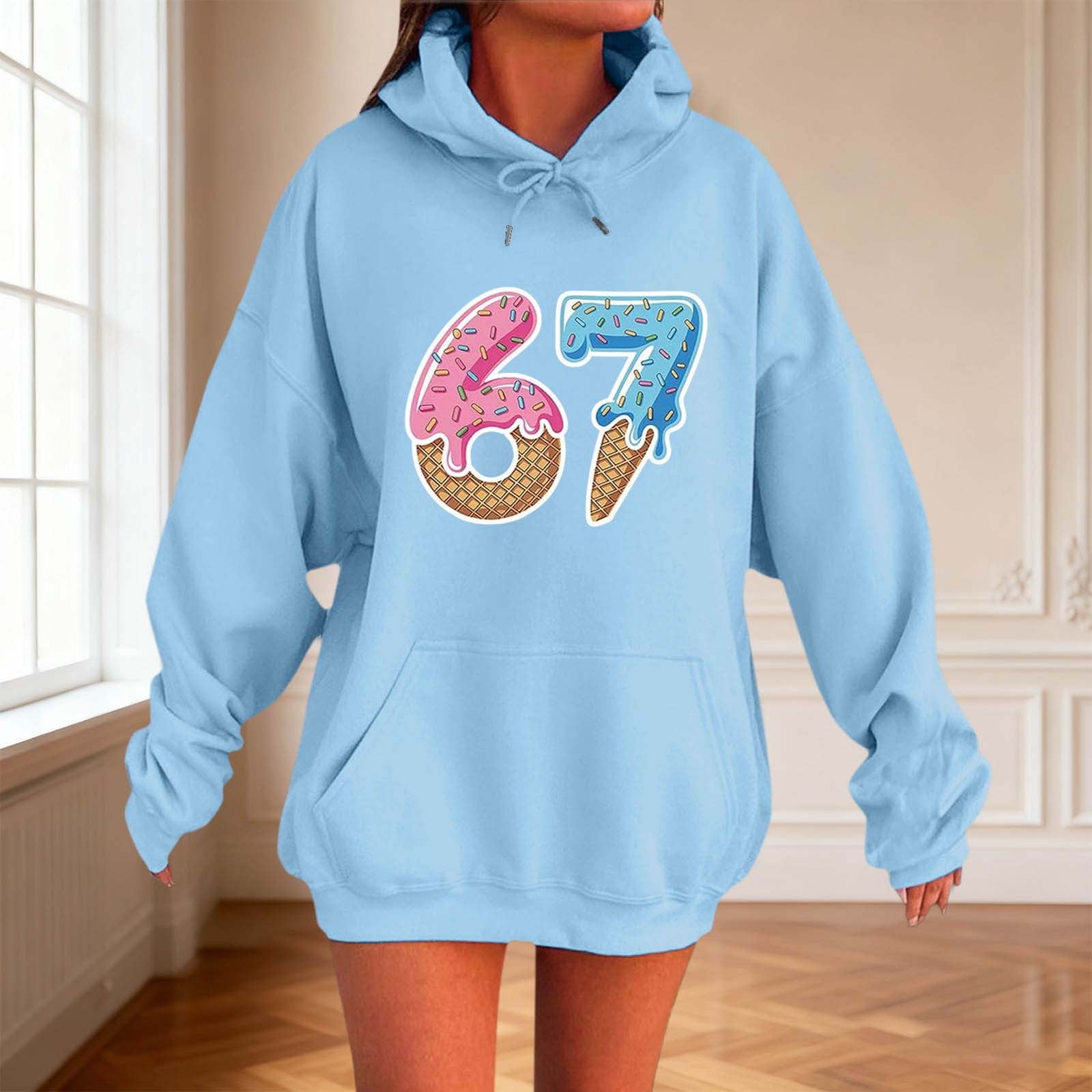 67 Six Seven Letter Hoodies Sweatshirts For Women Hoodies Sweatshirts ...