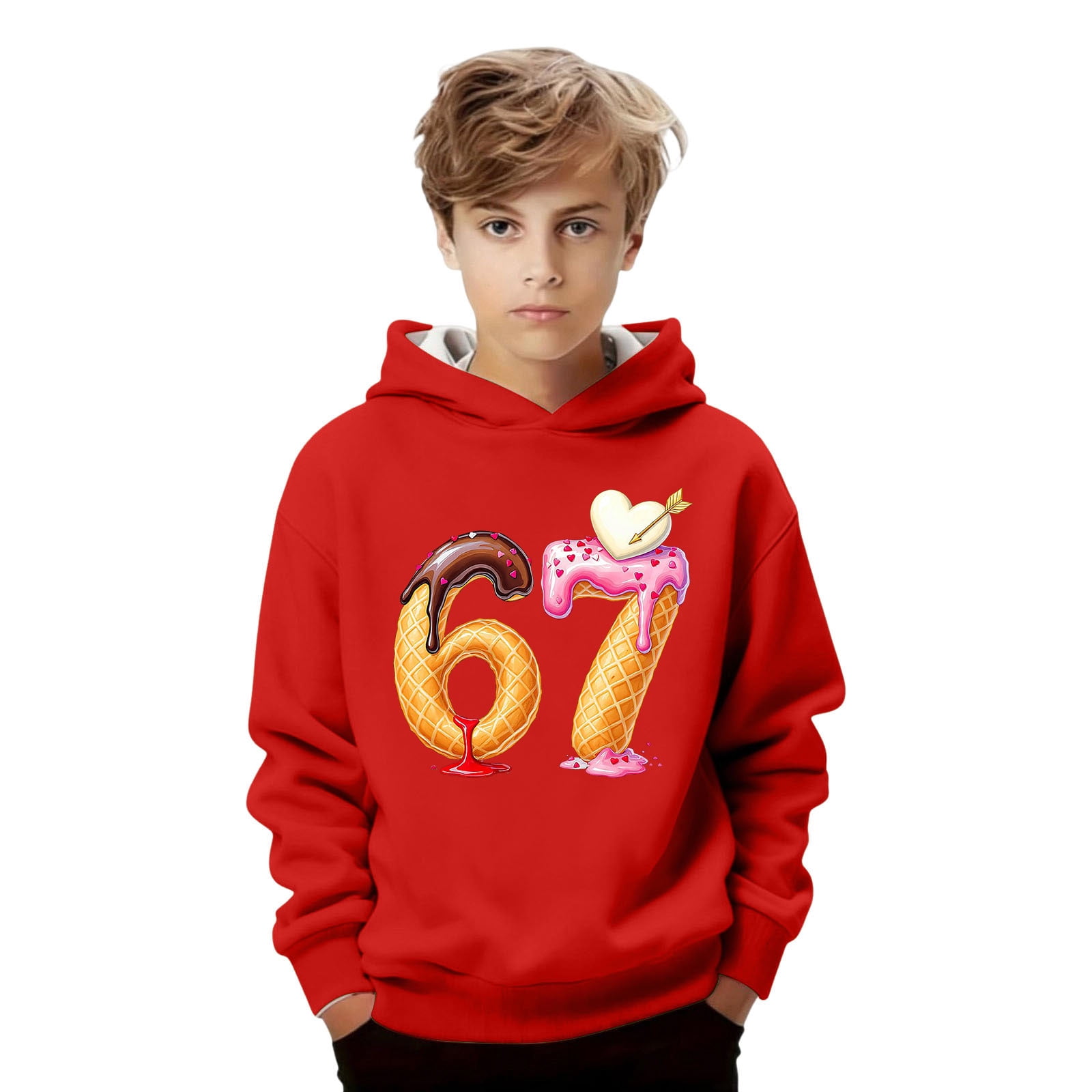 67 Six Seven Letter Sweatshirts For Kids Hoodies Sweatshirts Casual ...