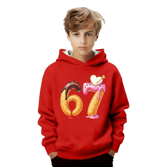 67 Six Seven Letter Sweatshirts For Kids Hoodies Sweatshirts Casual ...