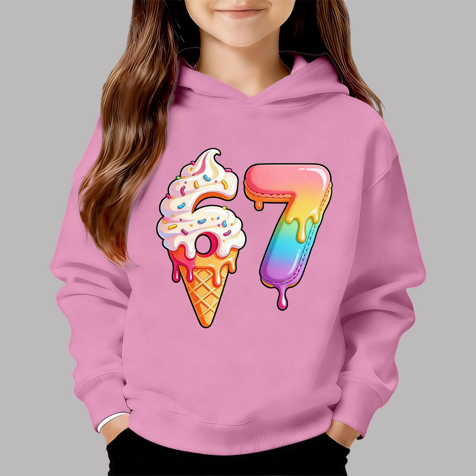 67 Six Seven Letter Sweatshirts For Kids Hoodies Sweatshirts Casual ...