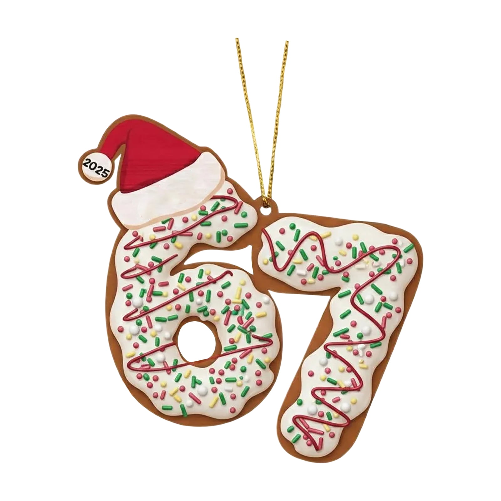 67 Six Seven Meme Acrylic Christmas Ornament - Funny Internet Saying ...