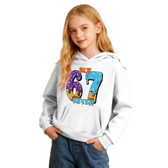 67 Six-Seven Meme Hoodies for Girls & Boys Fashion Cozy Soft 6 7 Hooded ...