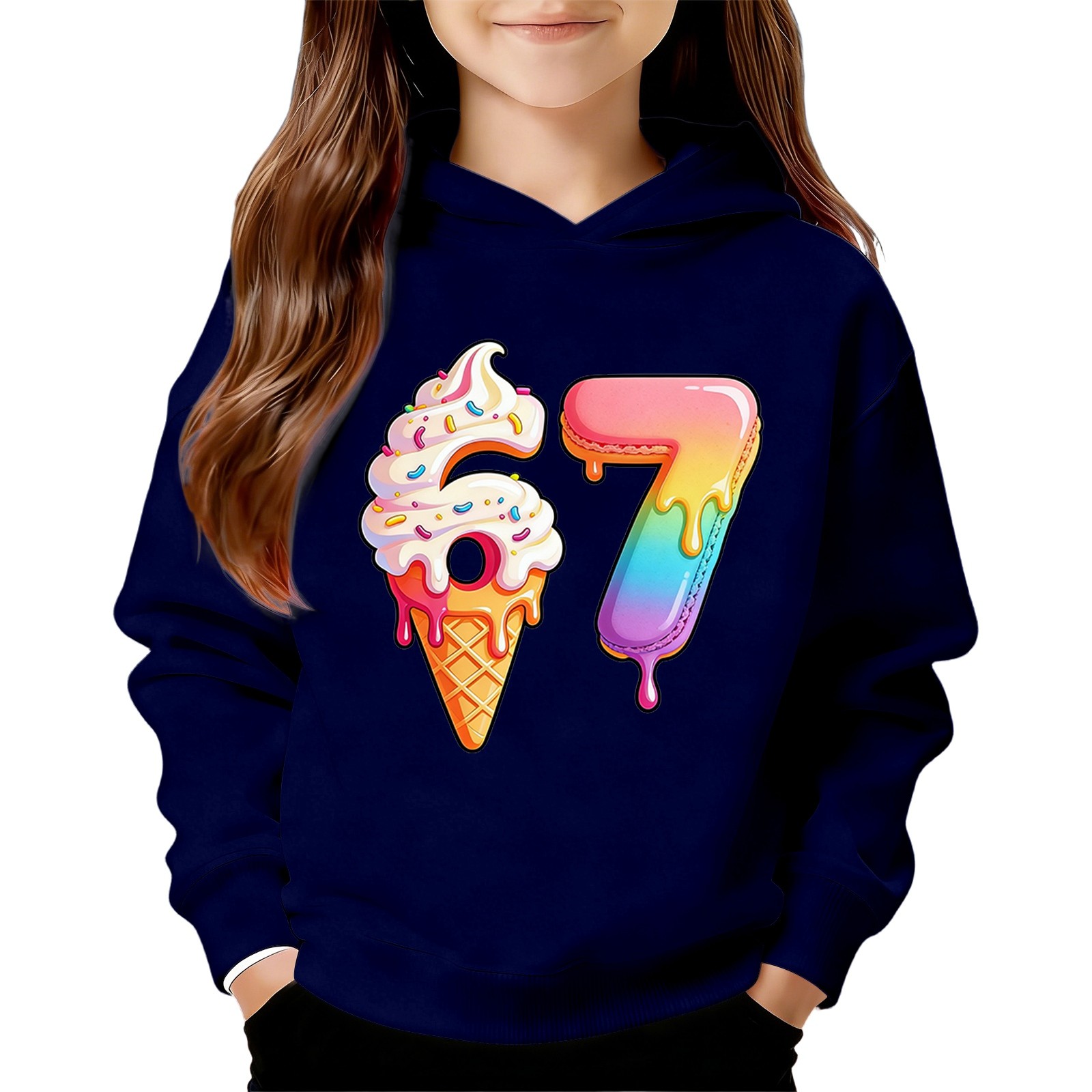 67 Six-Seven Meme Hoodies for Girls & Boys Preppy Ultra Comfort 6 7 ...