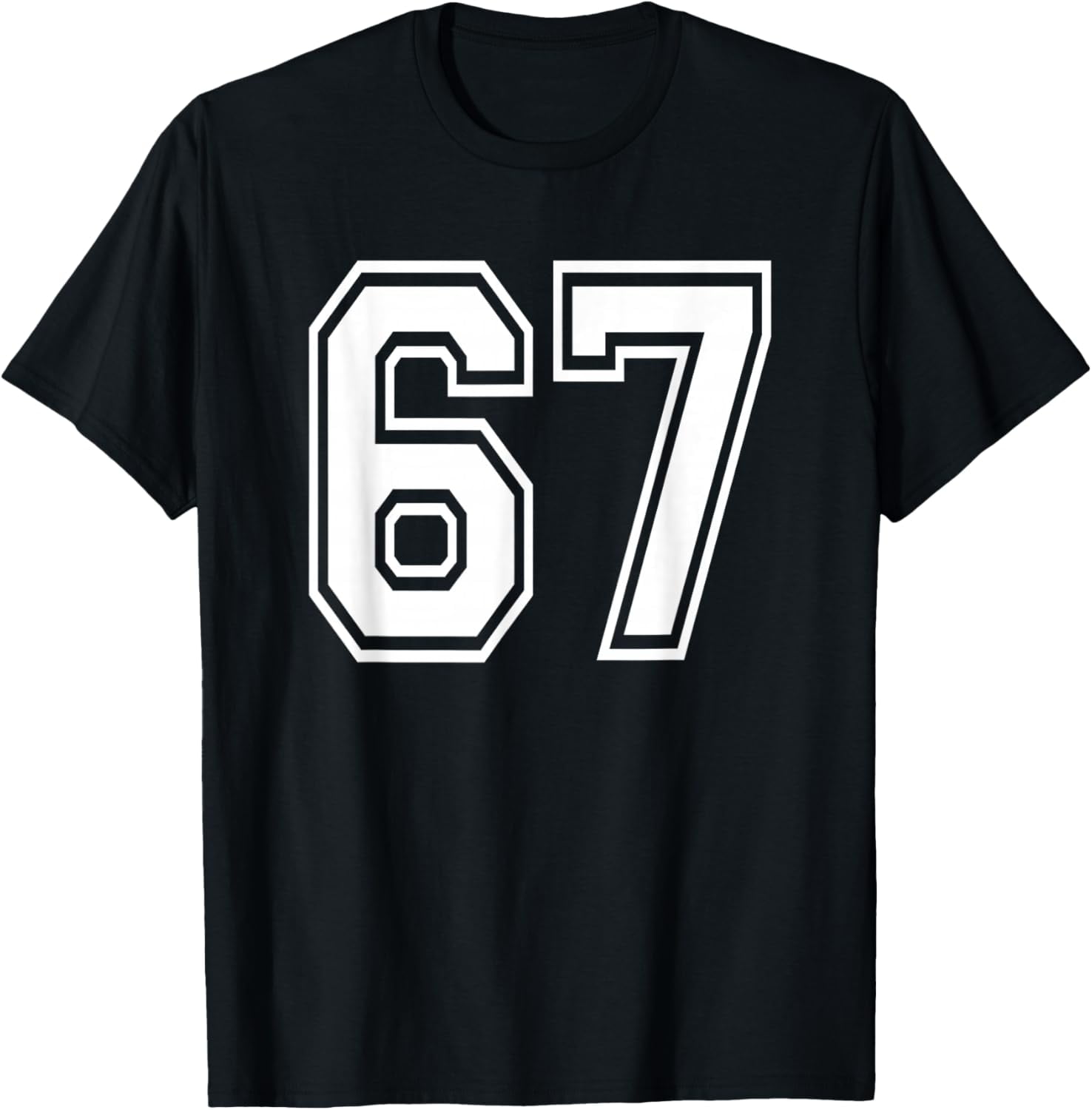 67 Six Seven Meme Men’s T-Shirt, Funny Humor Graphic Tee for Daily Wear ...