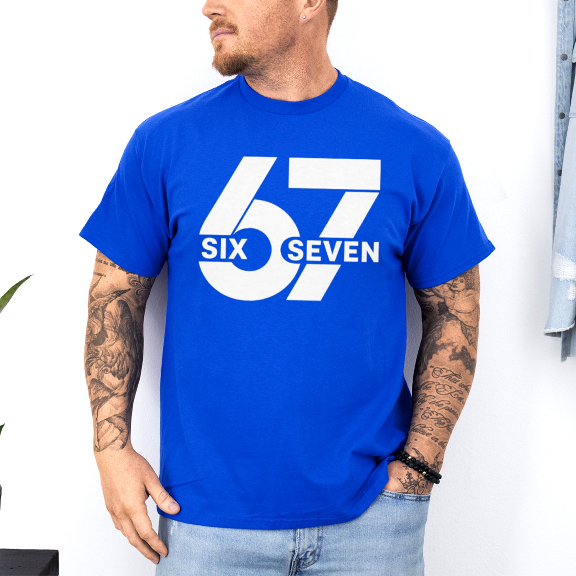 67 Six Seven Meme T-Shirt, Funny Saying Six Seven T-Shirt, Multicolors ...