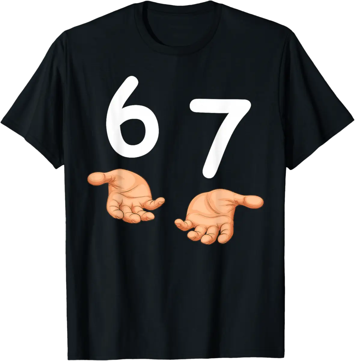 67 Six Seven Number 6 And 7 Gen Alpha Brainrot T-Shirt - Walmart.com