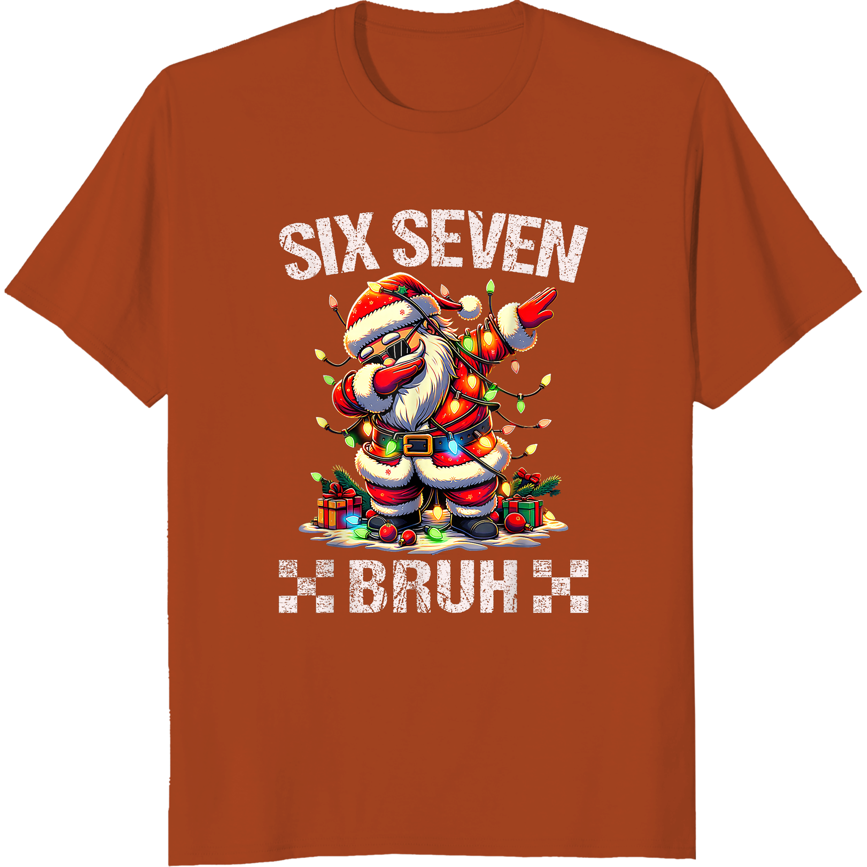 67 Six Seven Santa Bruh Funny Christmas 6 7 Meme T-Shirt ,Full Sizes S ...
