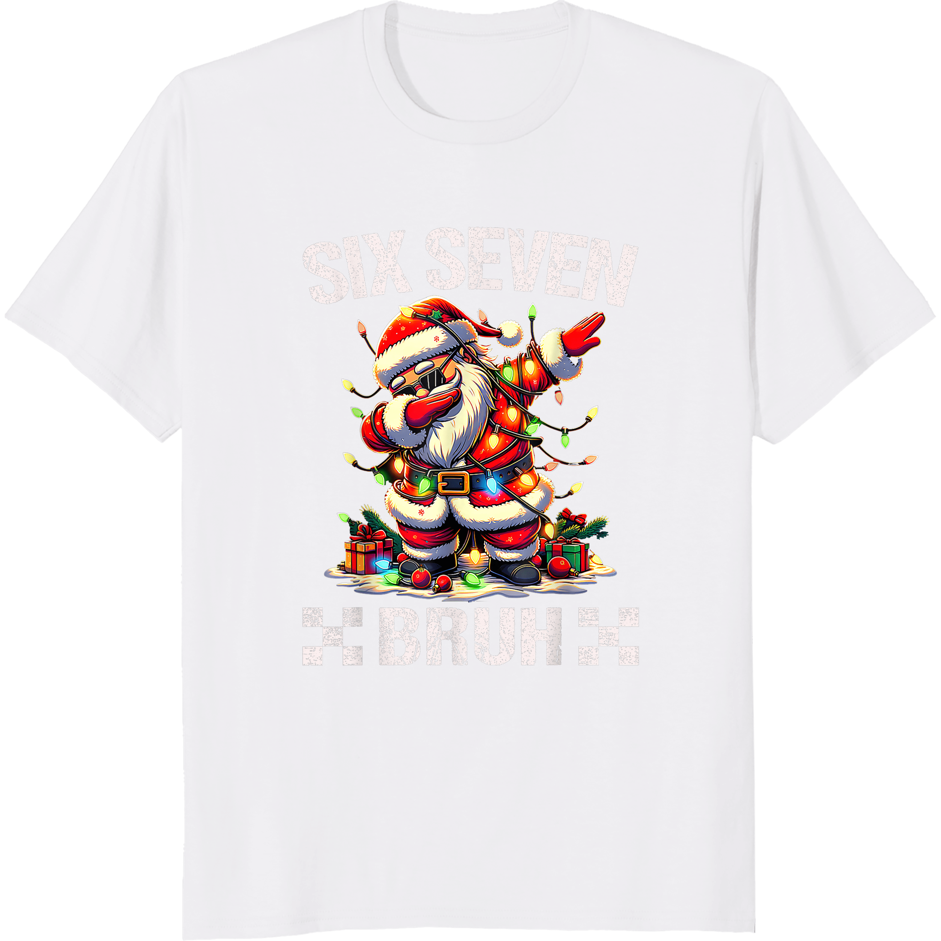 67 Six Seven Santa Bruh Funny Christmas 6 7 Meme T-Shirt ,Full Sizes S ...