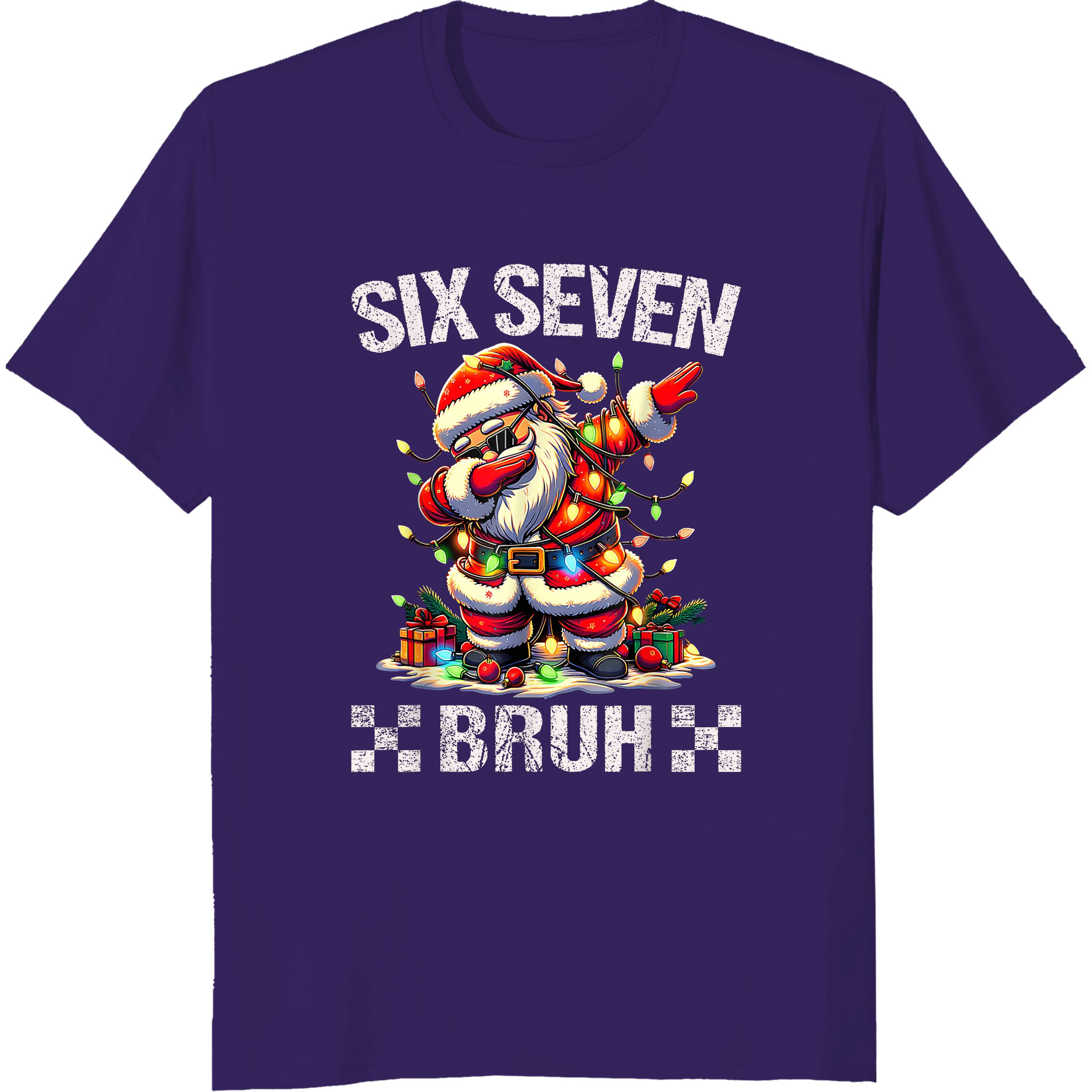 67 Six Seven Santa Bruh Funny Christmas 6 7 Meme T-Shirt ,Full Sizes S ...