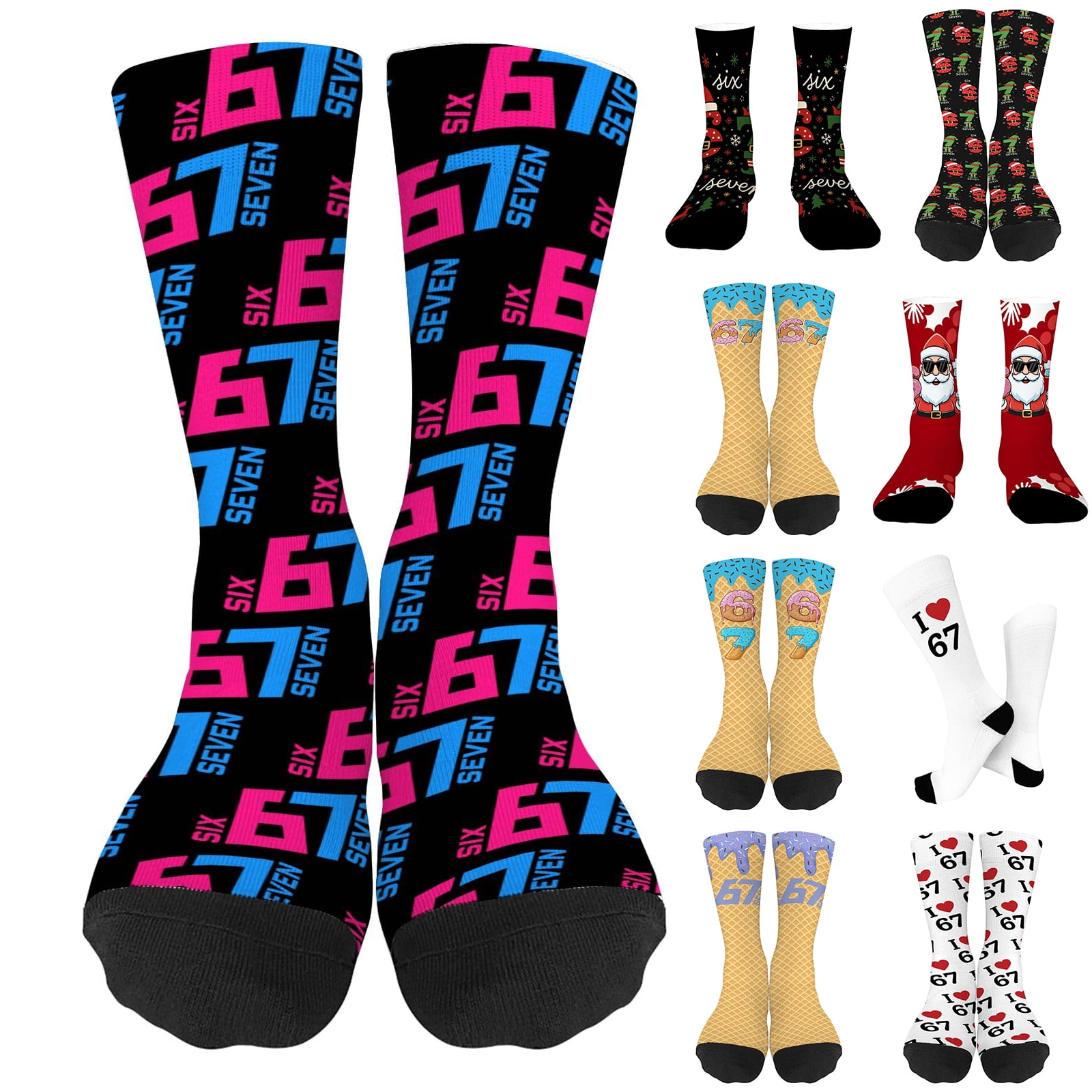 67 Six Seven Socks Meme ,Six Seven Hilar-ious Funny Sock Collection to Elevate Your Style ...