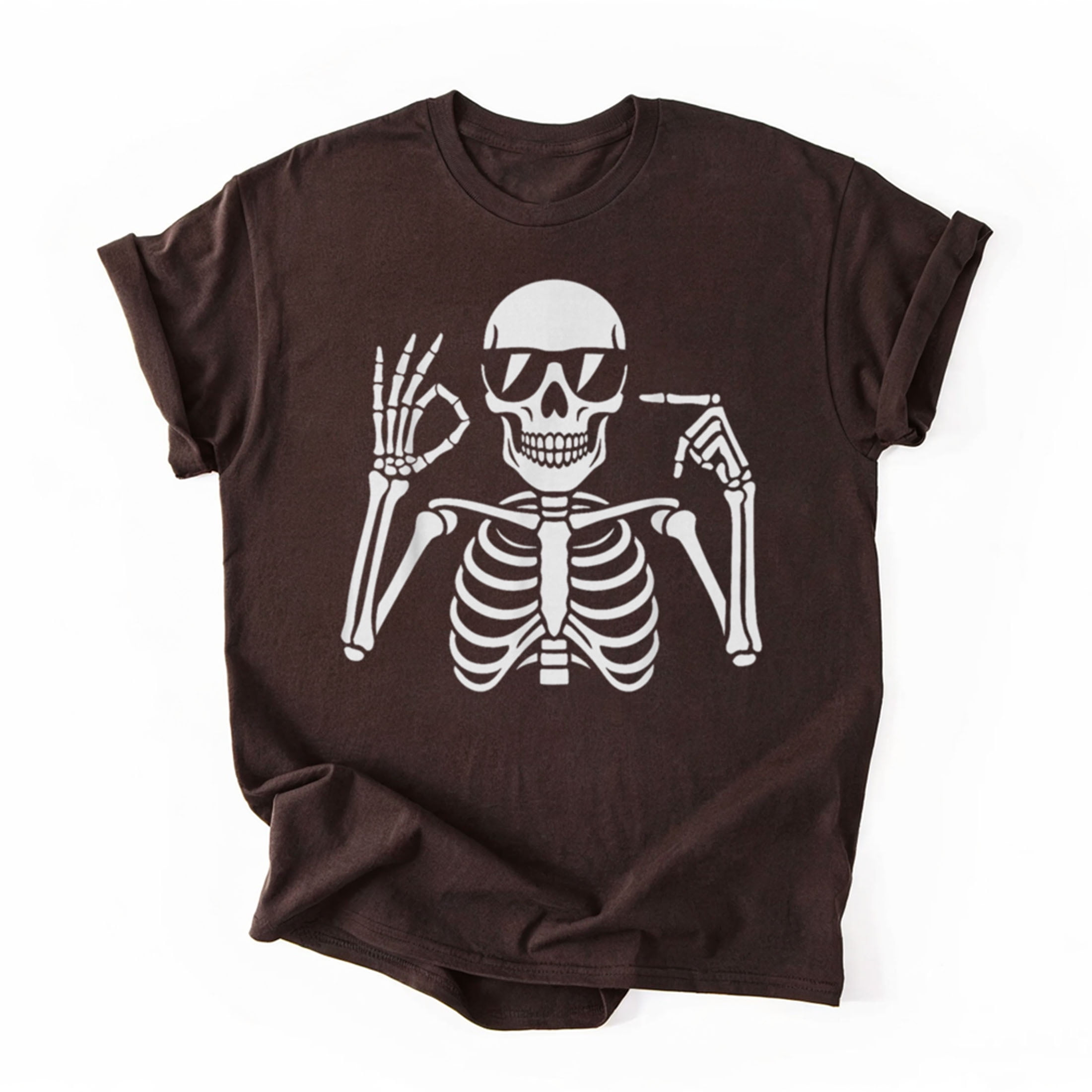 67 Skeleton Funny Six Seven Gen Alpha Halloween Meme T-Shirt ...