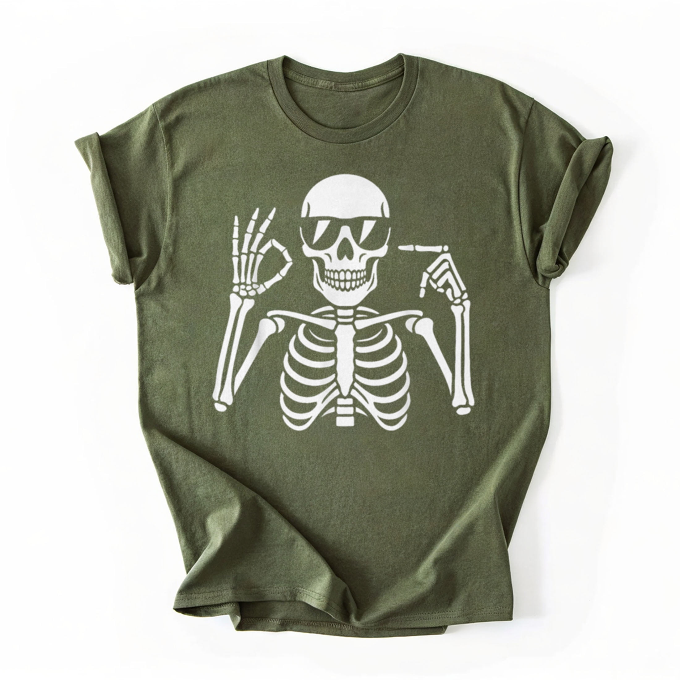 67 Skeleton Funny Six Seven Gen Alpha Halloween Meme T-Shirt ...