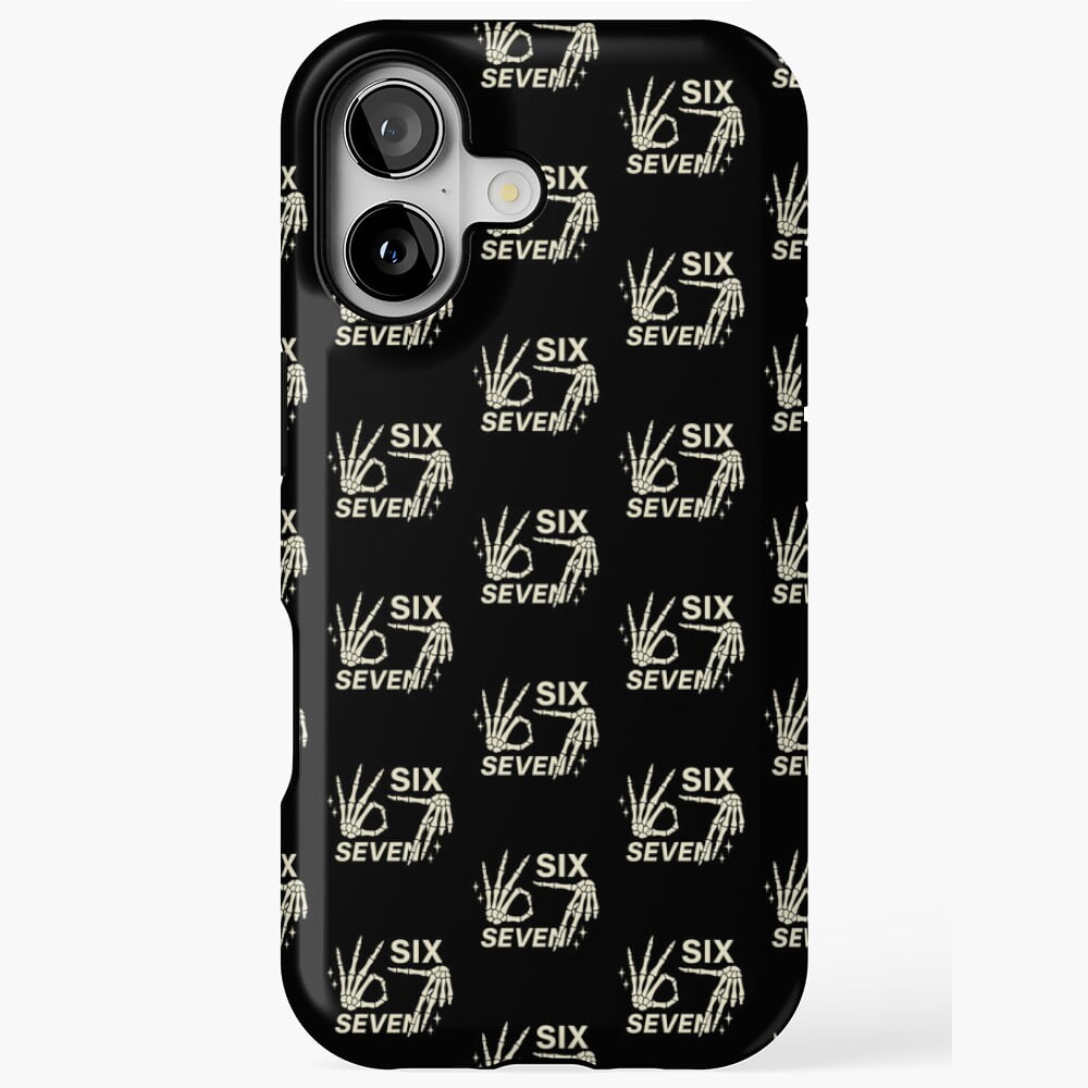 67 Skeleton Hands Funny Halloween Youth Meme Art iPhone Case 17 16 15 ...