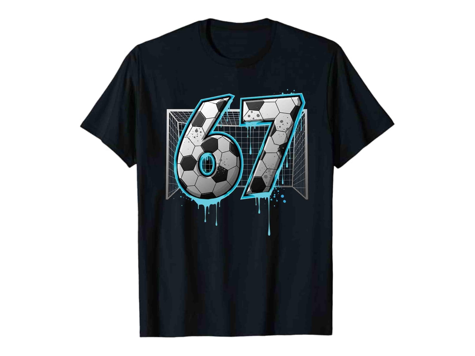 67 Soccer Meme Graphic Tee Youth Sport Trend Number Style Unisex Cotton ...
