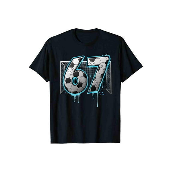 67 Soccer Meme Graphic Tee Youth Sport Trend Number Style Unisex Cotton ...