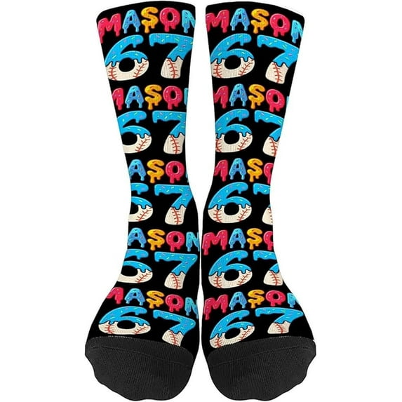 67 Socks for Kids – Funny 67 Meme Design Socks, Comfortable & Soft Boys ...