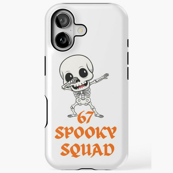 67 Squad Kids Skeleton Dabbing Funny Number Meme iPhone Case 17 through ...