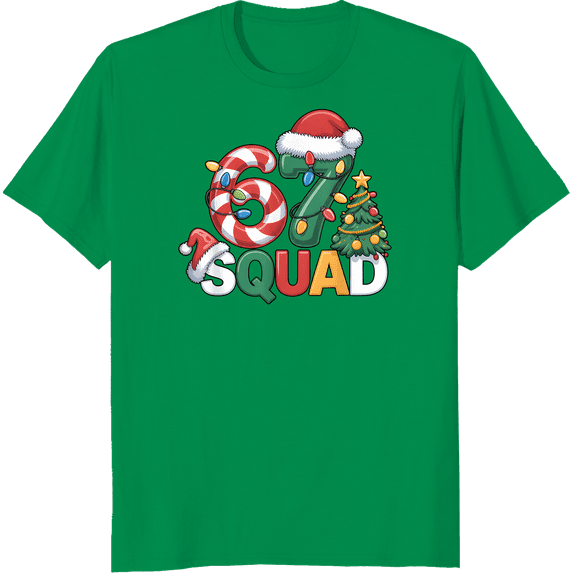 67 Squad Squad Teacher Christmas Design Funny 67 T-Shirt ,Full Sizes S ...