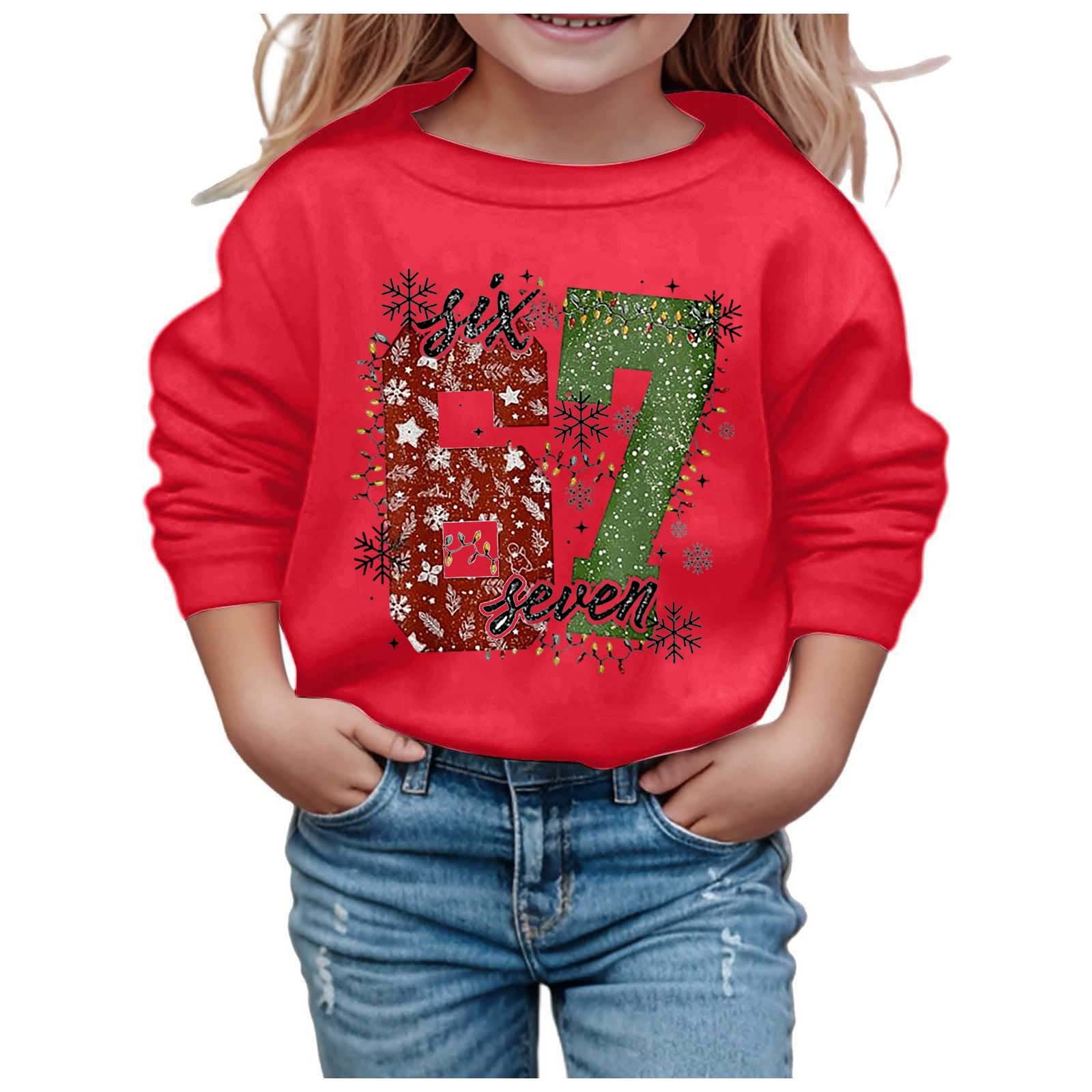 67 Sweatshirt Kids Christmas 67 Six Seven Meme Crewneck Sweatshirt ...