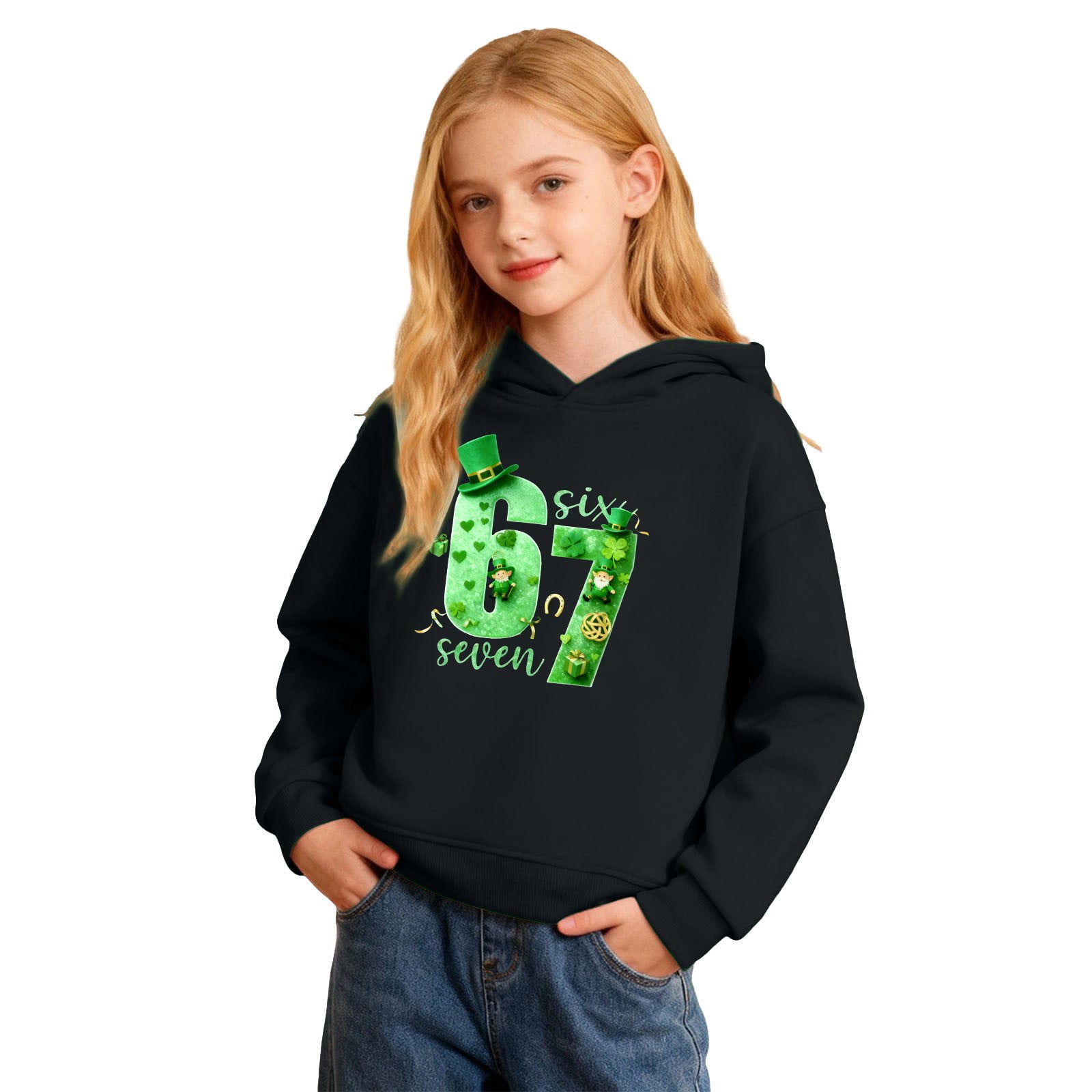 67 Sweatshirt Kids Classic Lightweight 6 7 Meme Pullover 100 Days Of ...