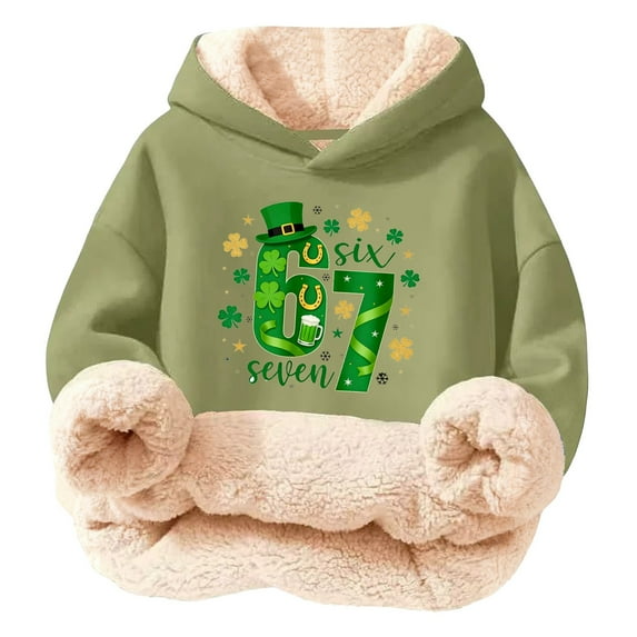 67 Sweatshirt Kids,Graphic Print Hoodie Colorful Cartoon Pullover Soft ...