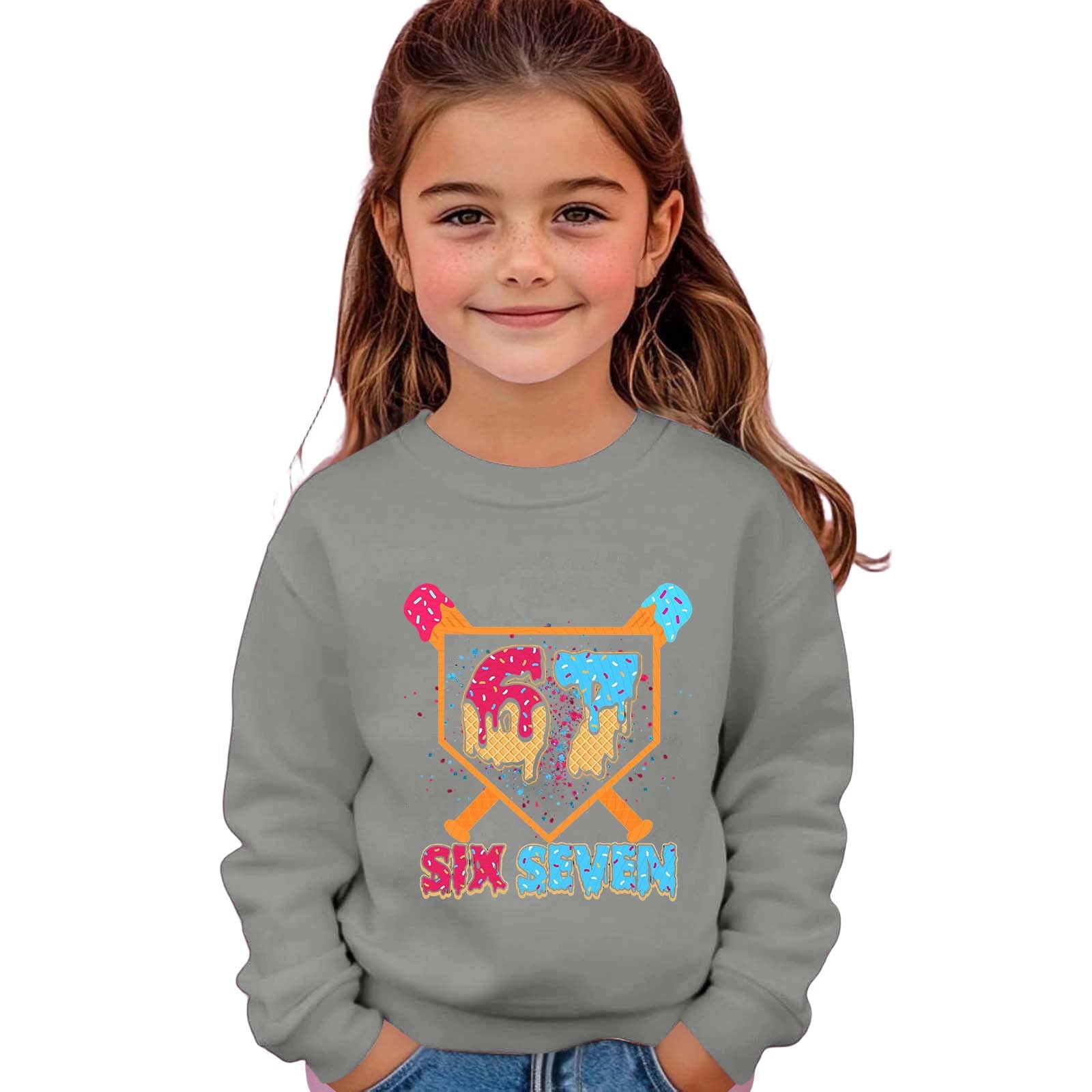 67 Sweatshirt Kids Loose Preppy Cozy Soft 6 7 Hooded Pullover Saint ...